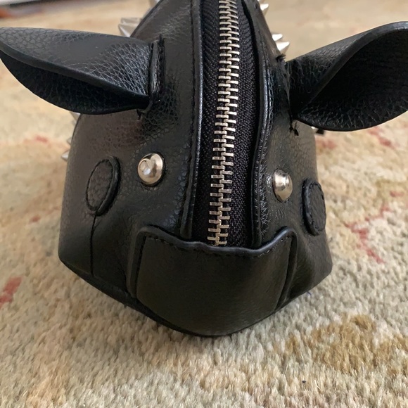 Fiona Lang London | Bags | Fiona Lang London Black Spiked Mouse Clutch ...